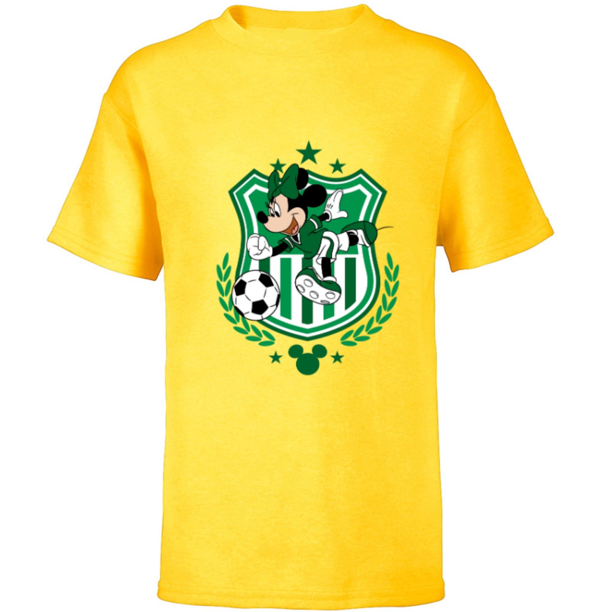 Disney Minnie Mouse Green Team Sports Soccer - Short Sleeve T-Shirt for ...