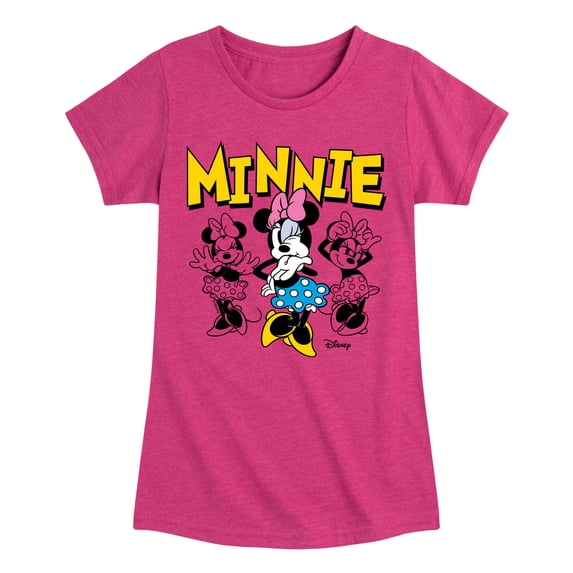 Disney - Minnie Mouse Group - Youth Girls Fitted Short Sleeve T-Shirt ...