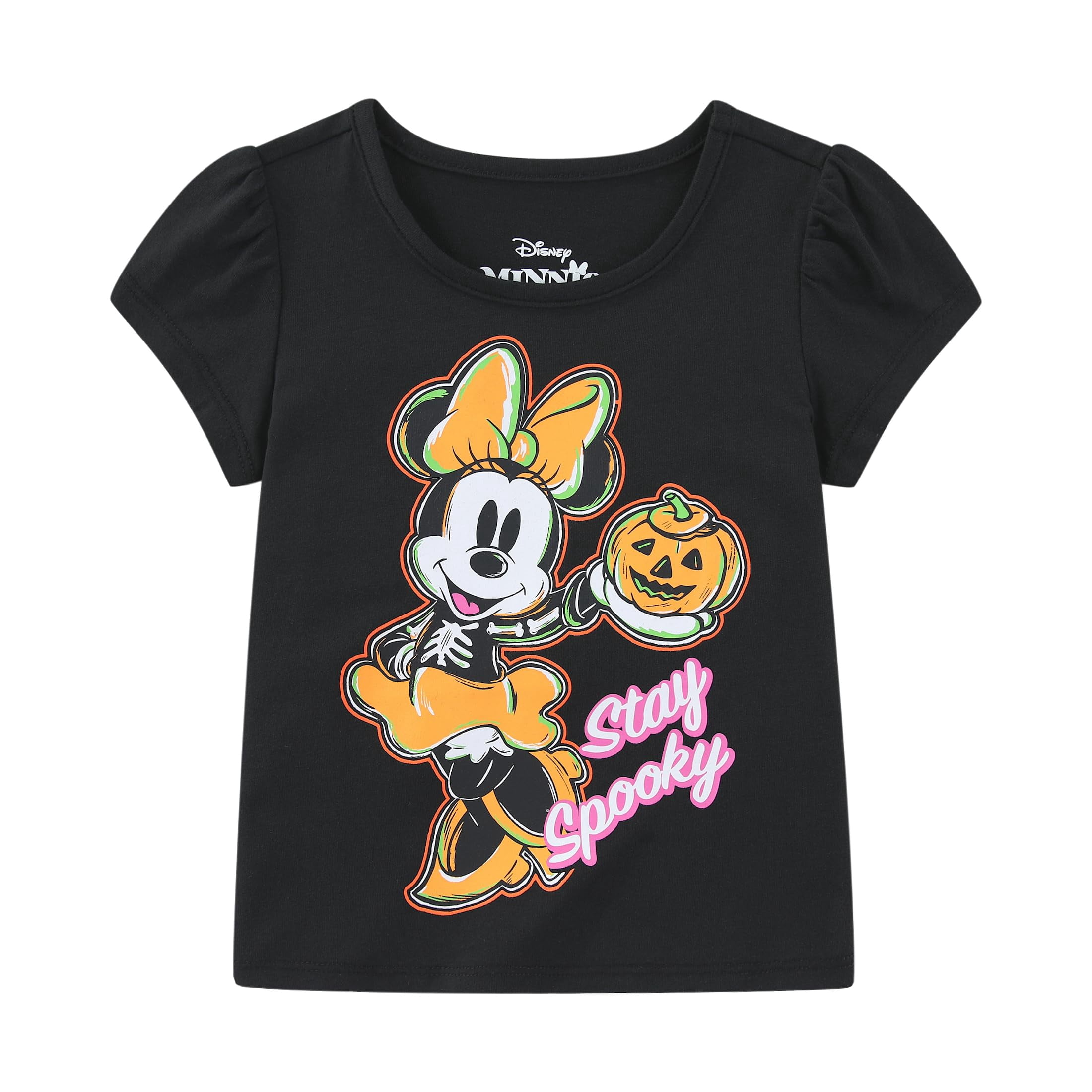 Disney Minnie Mouse Halloween Short Sleeve T-Shirt (Girls), Sizes 2T-10 ...