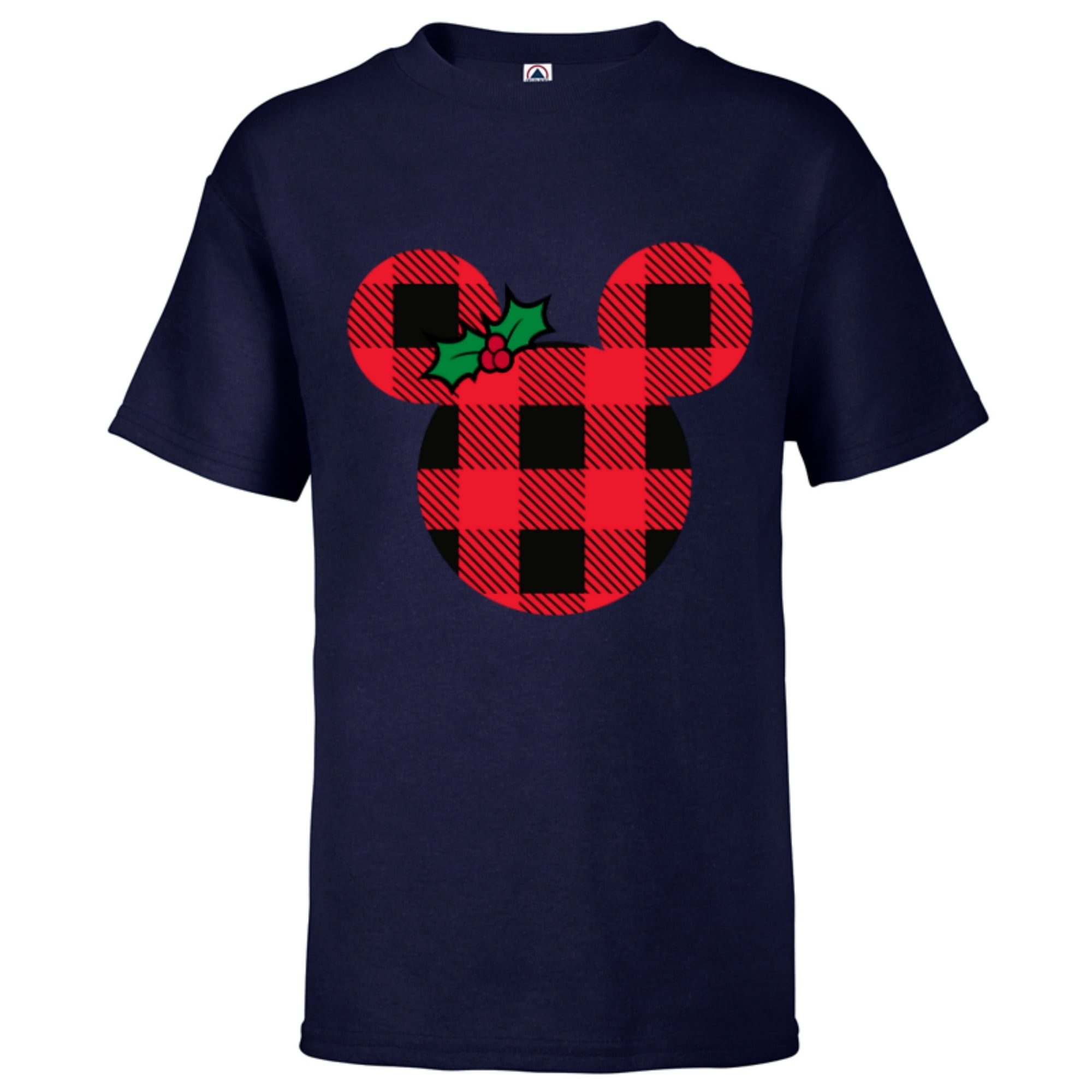 Disney Minnie Mouse Holiday Plaid - Short Sleeve T-Shirt for Kids ...