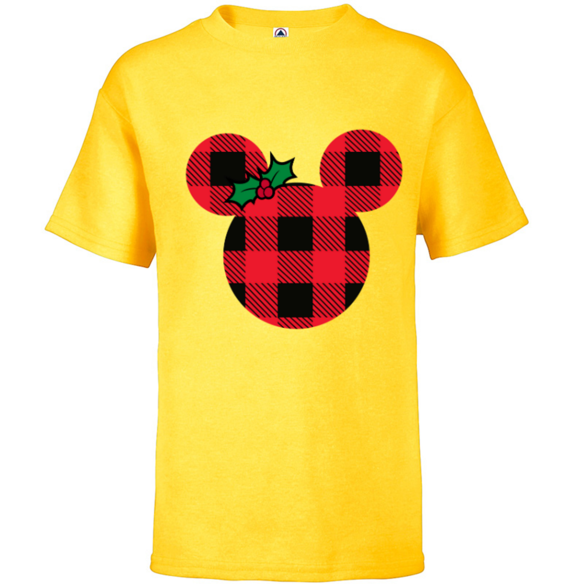 Disney Minnie Mouse Holiday Plaid - Short Sleeve T-Shirt for Kids ...