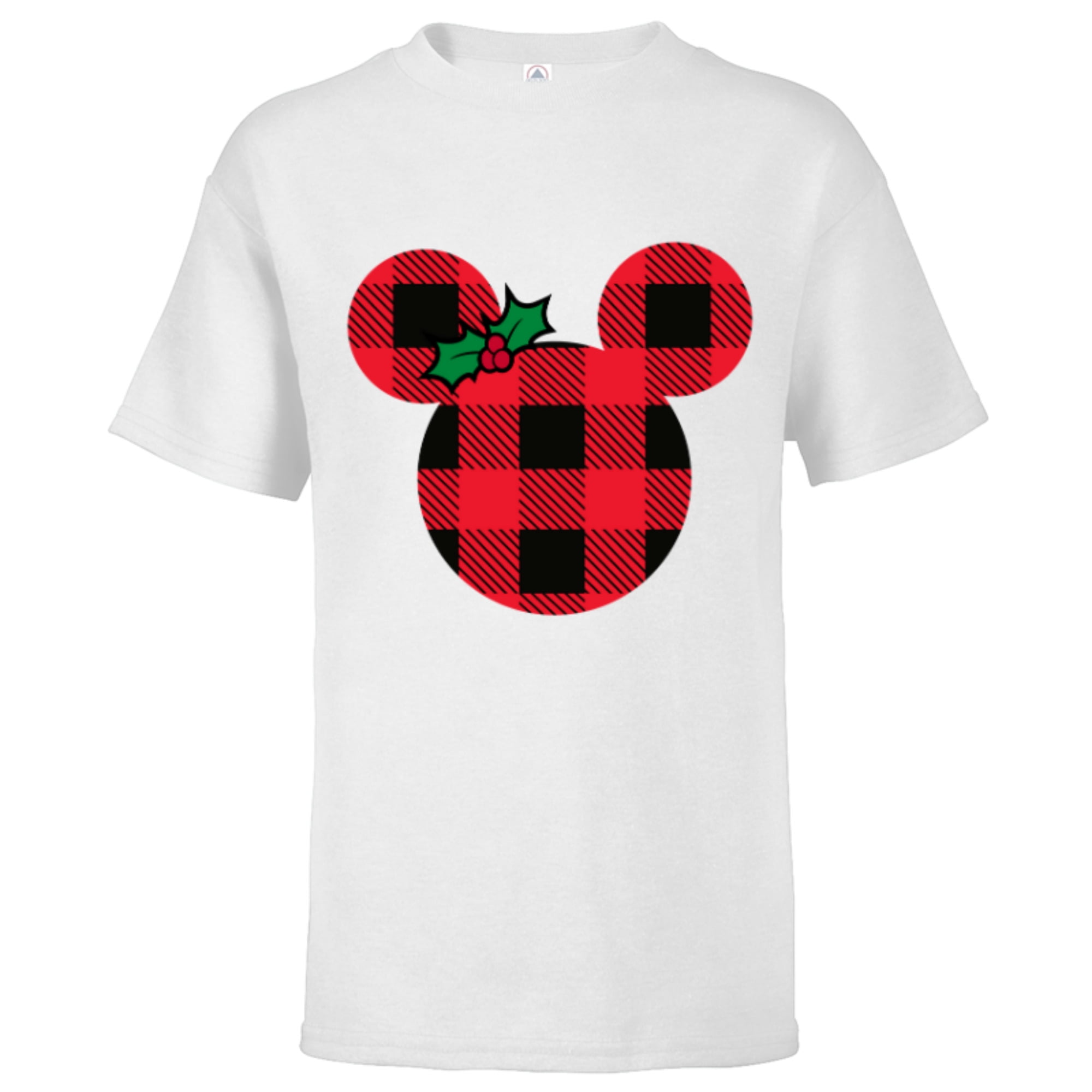 Disney Minnie Mouse Holiday Plaid - Short Sleeve T-Shirt for Kids ...