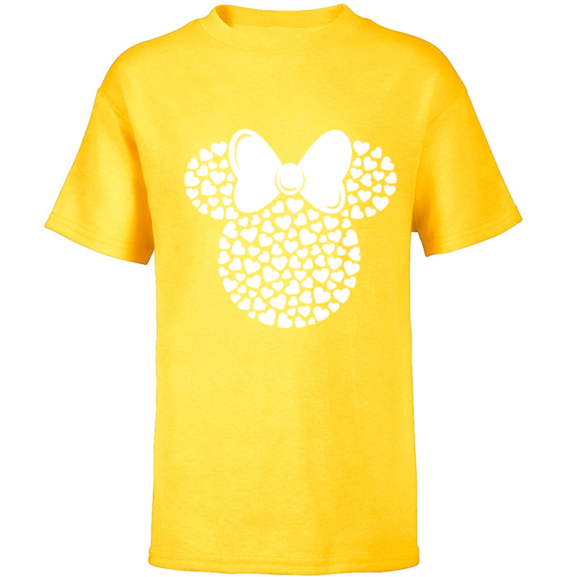Disney Minnie Mouse Icon Filled with White Hearts - Short Sleeve T ...