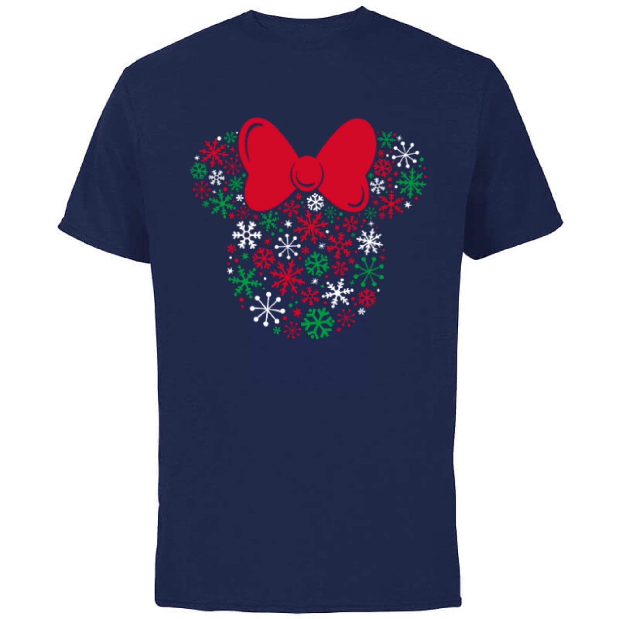 Disney Minnie Mouse Icon Holiday Snowflakes - Short Sleeve Cotton T ...