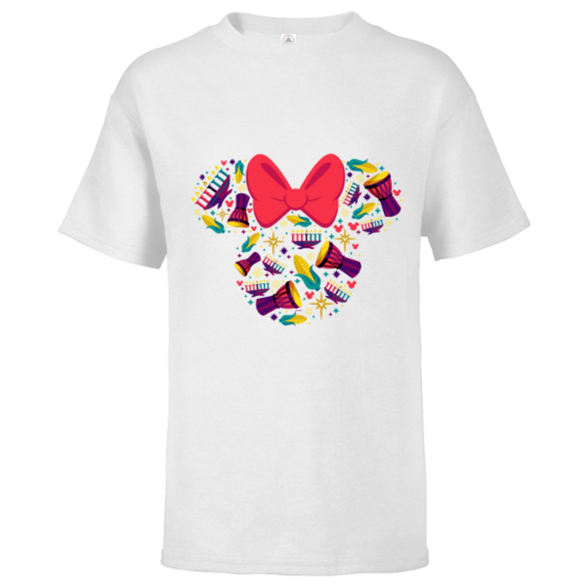 Disney Minnie Mouse Icon Kwanzaa - Short Sleeve T-Shirt for Kids ...