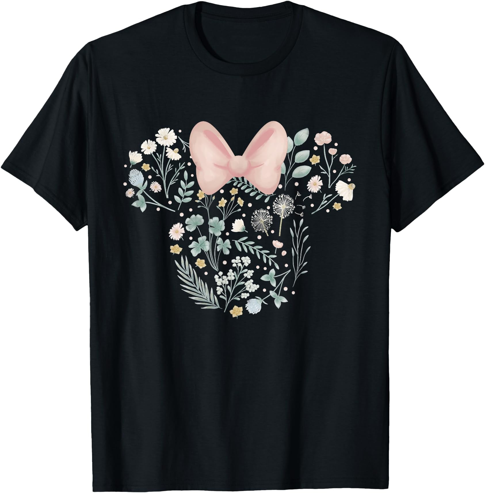 Disney Minnie Mouse Icon Spring Flowers T-Shirt - Walmart.com