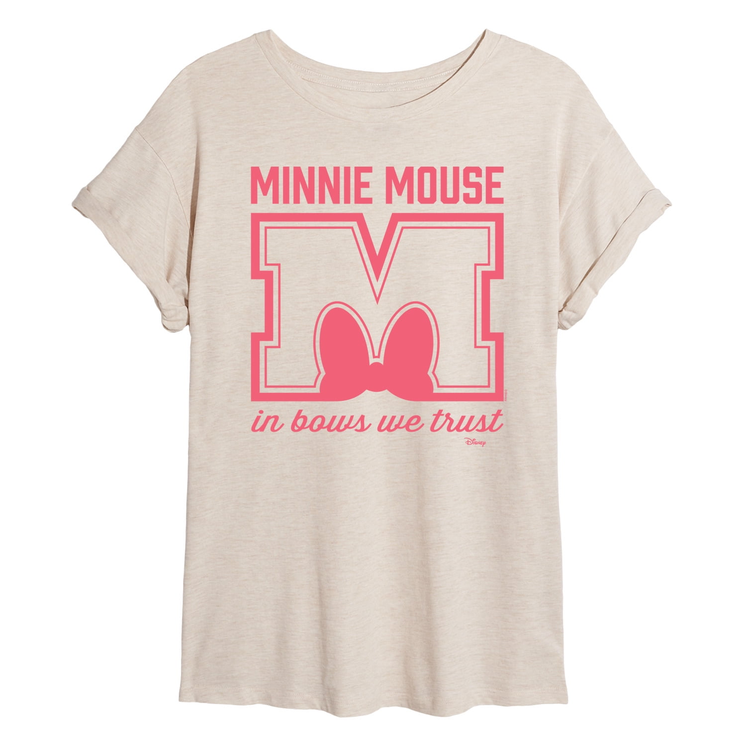 Disney - Minnie Mouse - In Bows We Trust - Juniors Ideal Flowy Muscle T ...