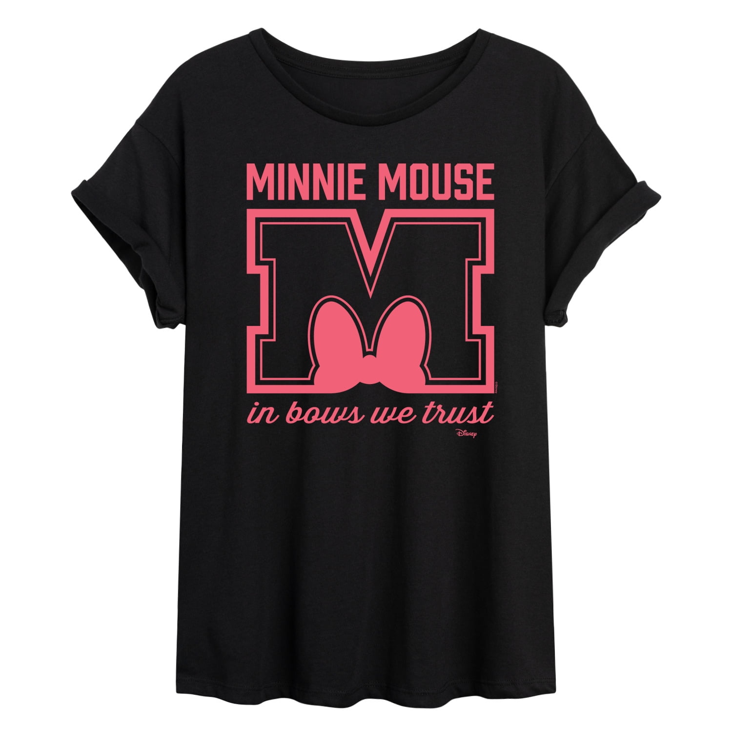 Disney - Minnie Mouse - In Bows We Trust - Juniors Ideal Flowy Muscle T ...