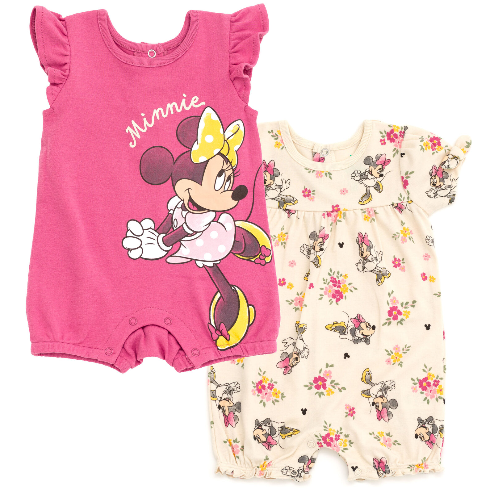 Disney Minnie Mouse 3 Pack Bodysuit Set (Baby Girls) - Walmart.com