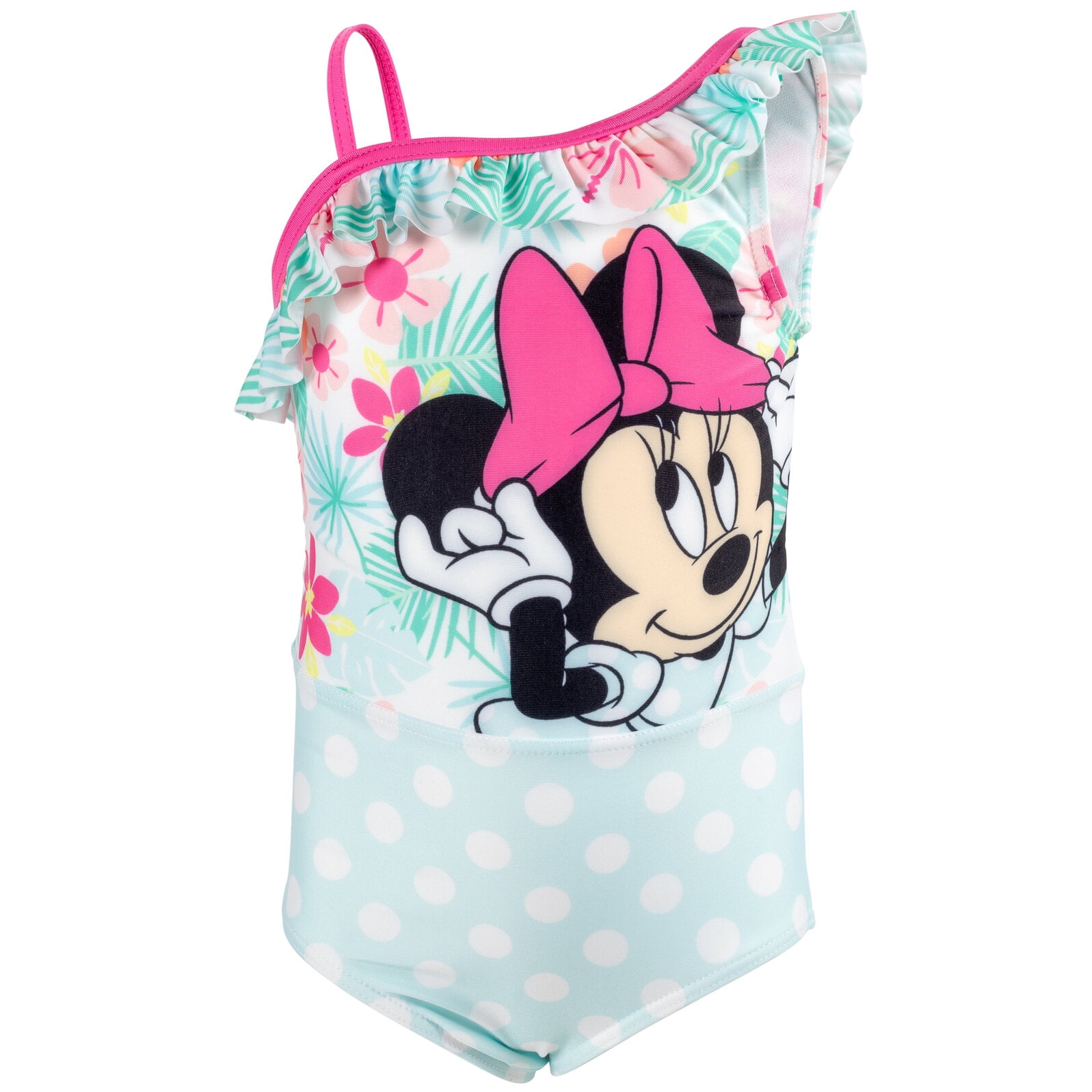 Disney Minnie Mouse One-Piece Swimsuit, Girl‚Äôs 0-24 Months, UPF 50 ...