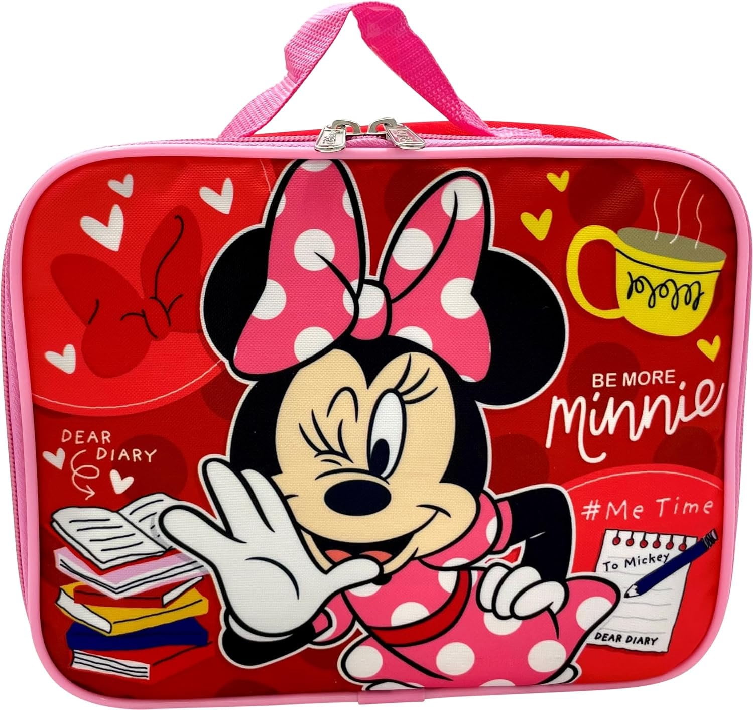 Disney/Marvel Licensed Kids Insulated Lunch Box Minnie Mouse-Red ...