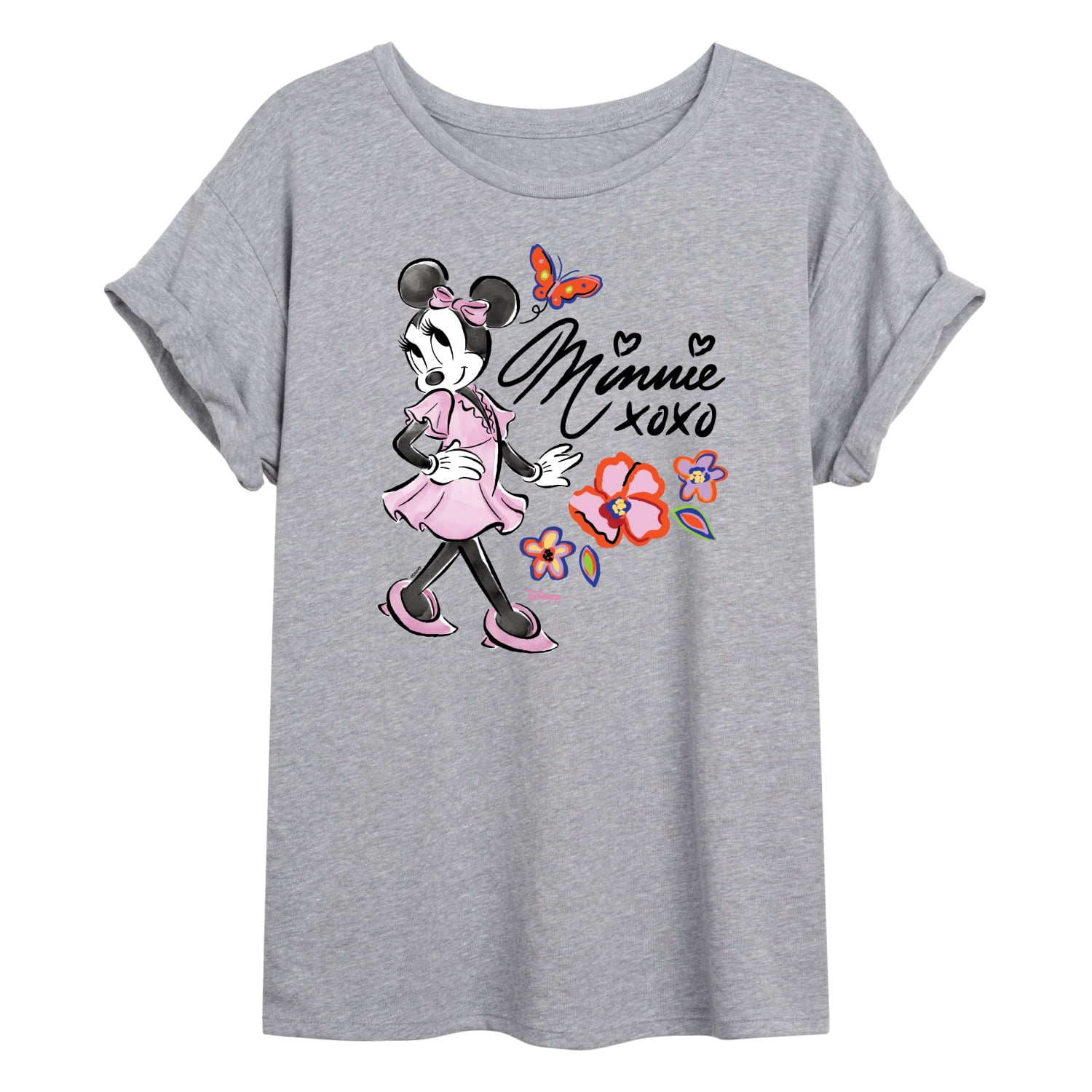 Disney - Minnie Mouse - Juniors Ideal Flowy Muscle T-Shirt - Walmart.com