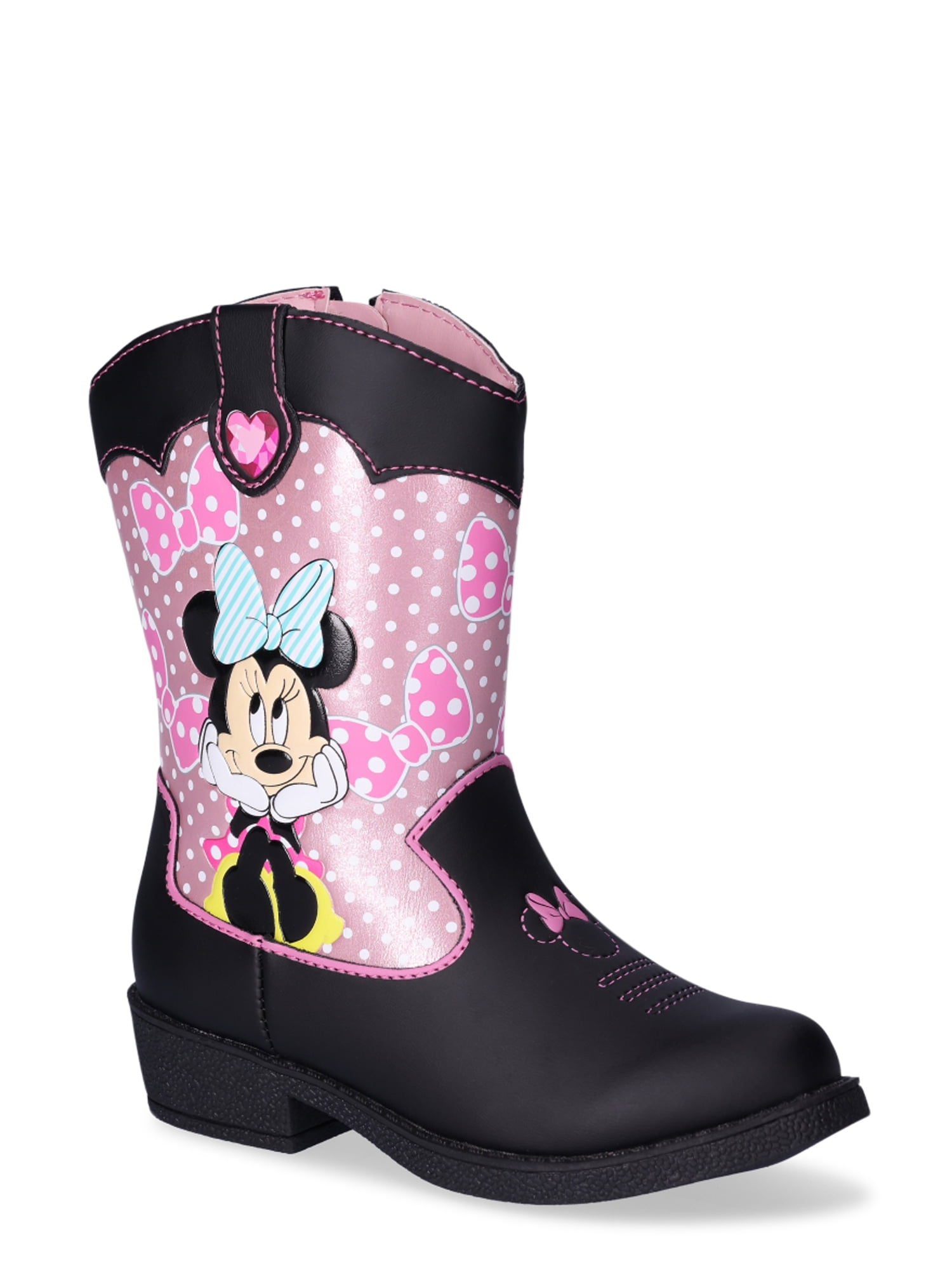 Disney Minnie Mouse Kids License Cowboy Boots - Walmart.com