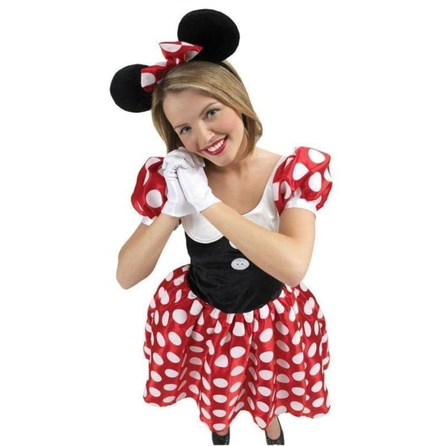 Disney Minnie Mouse Licensed Ladies Fancy Dress Costume Mickey Small ...