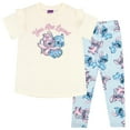 Disney Lilo & Stitch Girls 2-Piece Set - Short Sleeve Stitch and Angel ...