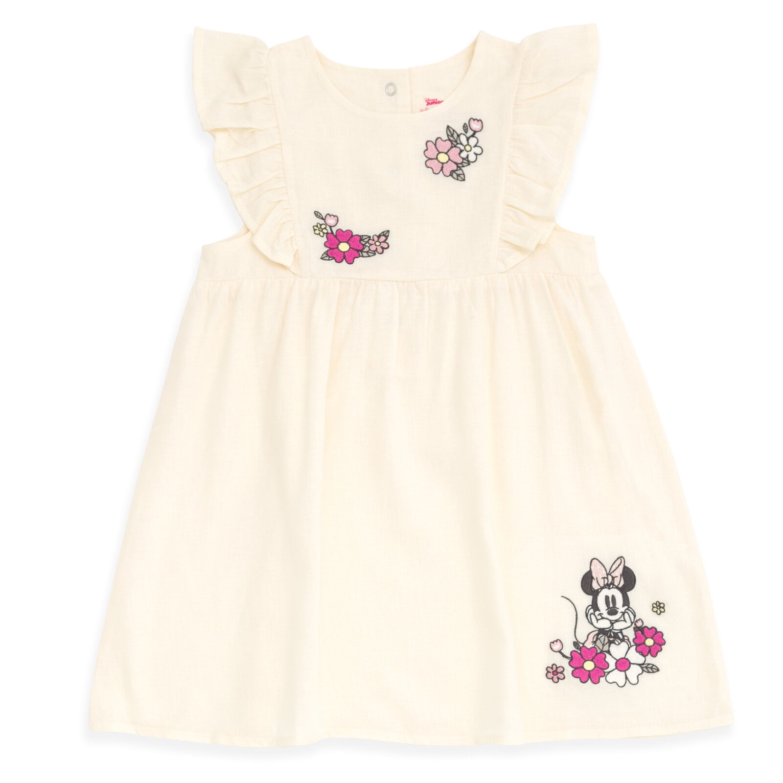 Disney Minnie Mouse Linen Matching Family Dress Toddler to Little Kid ...