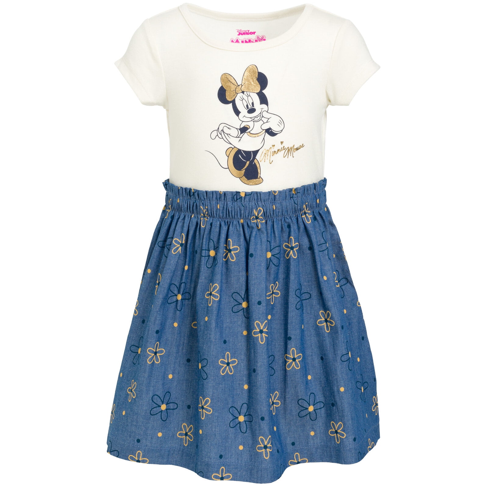 Disney Minnie Mouse Little Girls Dress Toddler to Big Kid - Walmart.com