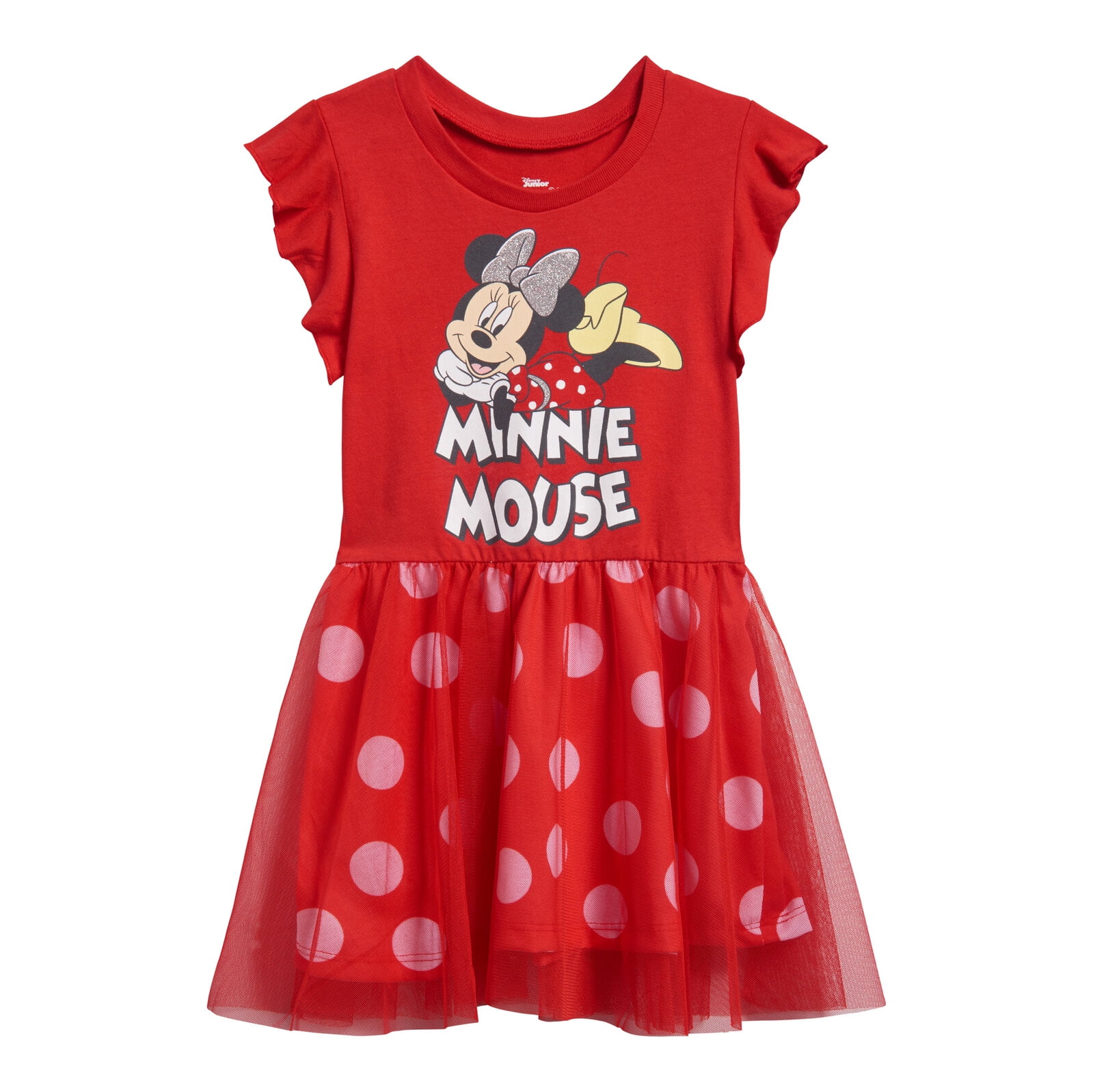 Disney Minnie Mouse Little Girls Dress Toddler to Big Kid - Walmart.com