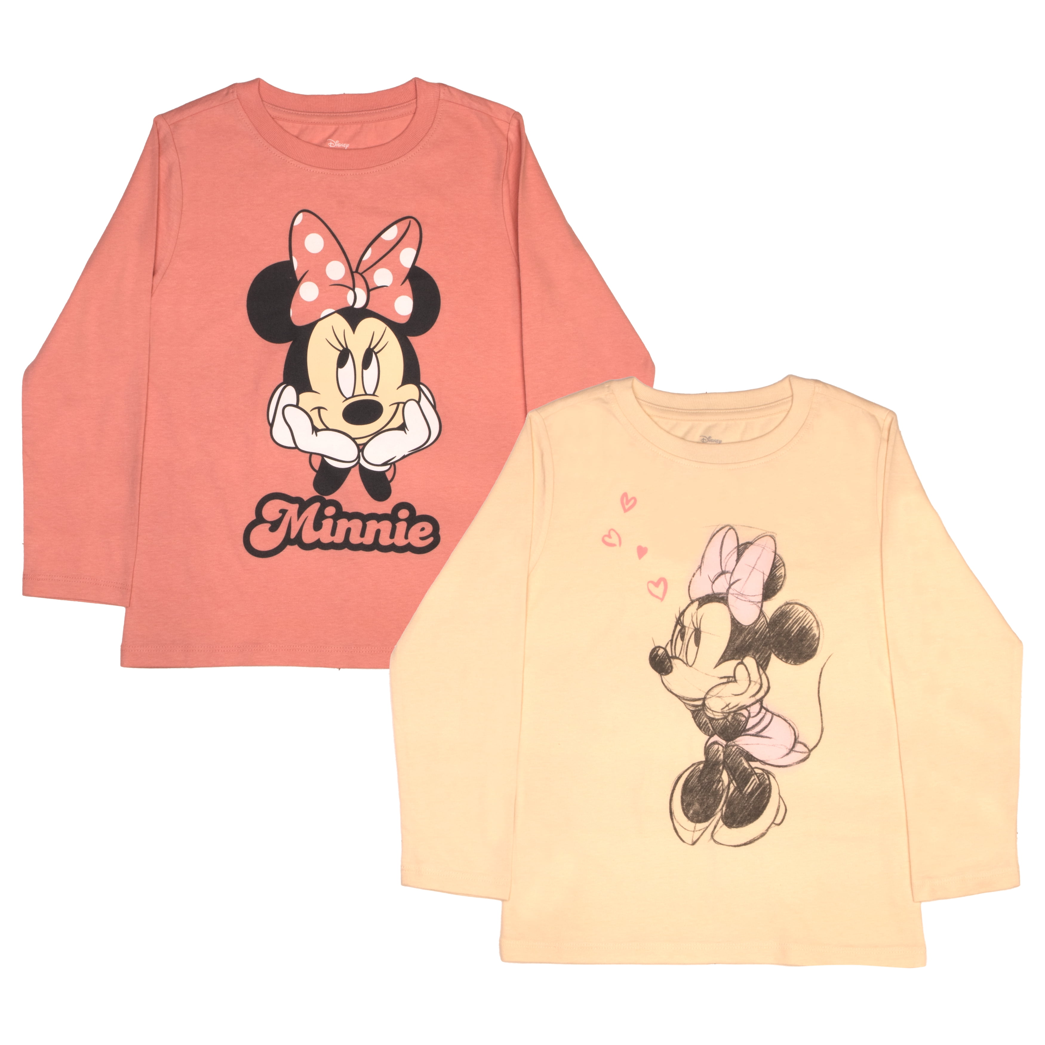 Disney Minnie Mouse Long Sleeve T-Shirt 2-Piece Set (Sizes 4-6X ...