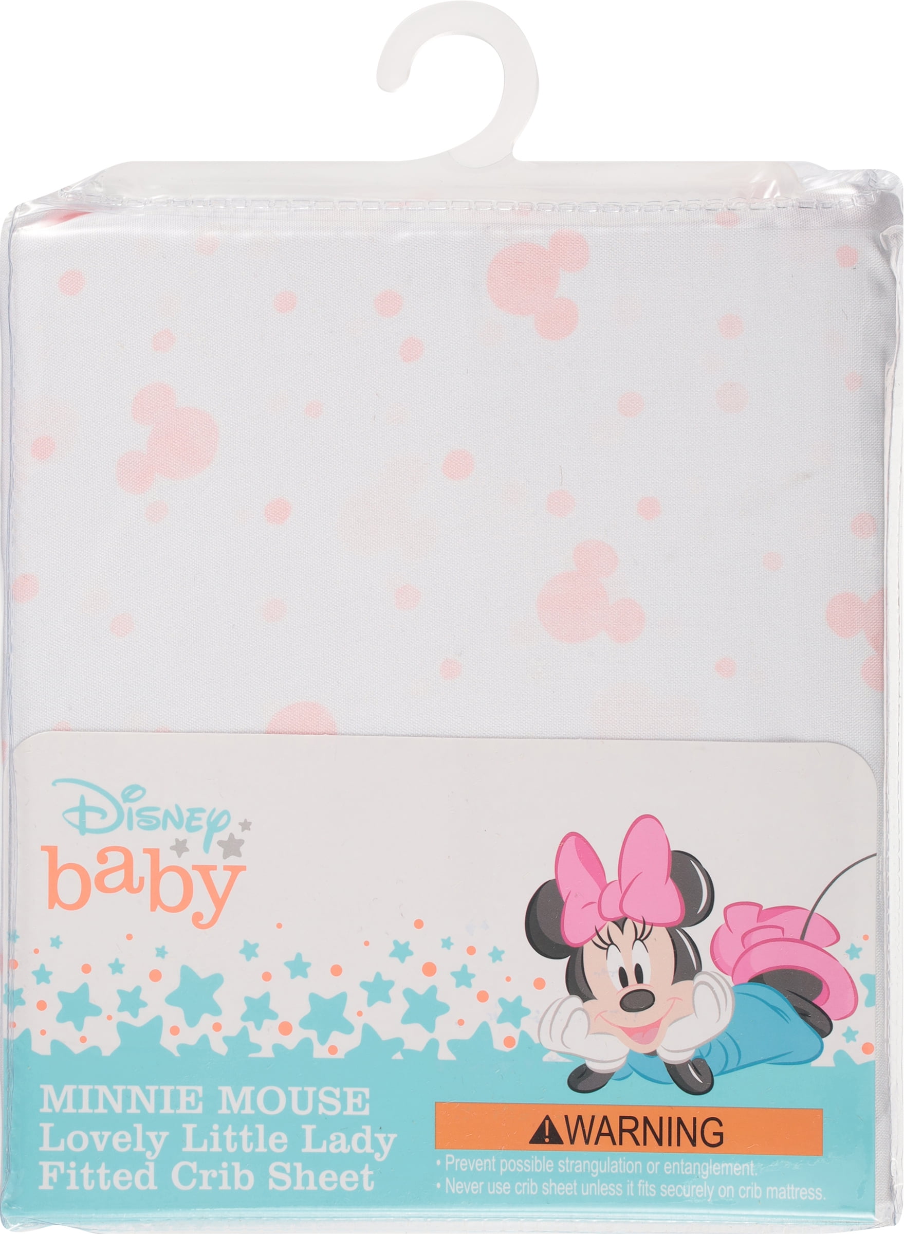 Disney Minnie Mouse Lovely Little Lady Fitted Crib Sheet - Walmart.com