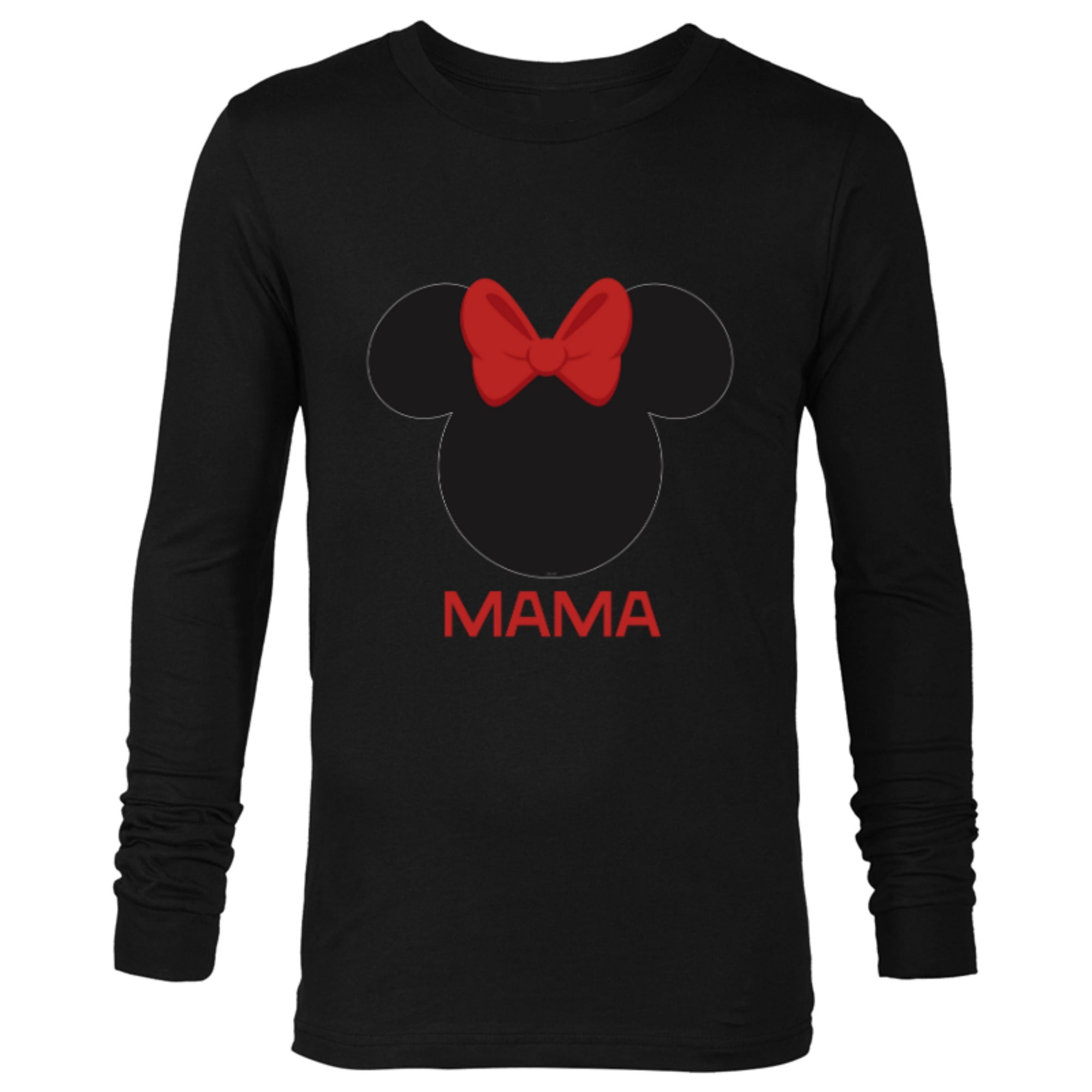 Disney Minnie Mouse Mama Mom Red Bow Family Mother’s Day - Long Sleeve ...