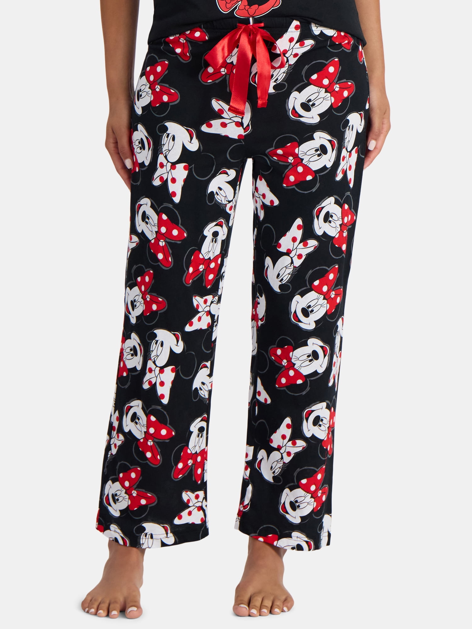 Disney Women's Minnie Mouse Print Capri Pajama Pants, Sizes S-XXL ...