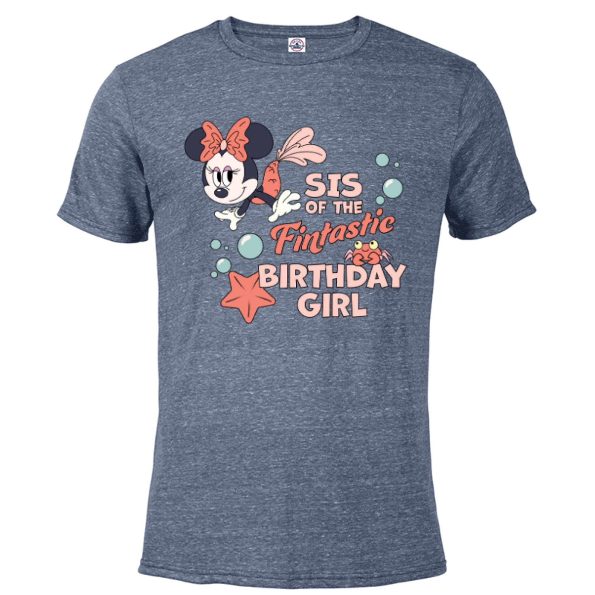 Disney Minnie Mouse Mermaid Sis of the Birthday Girl - Short Sleeve ...