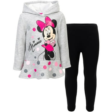 Disney Minnie Mouse Fleece Sweatshirt and Flare Leggings Outfit Set ...