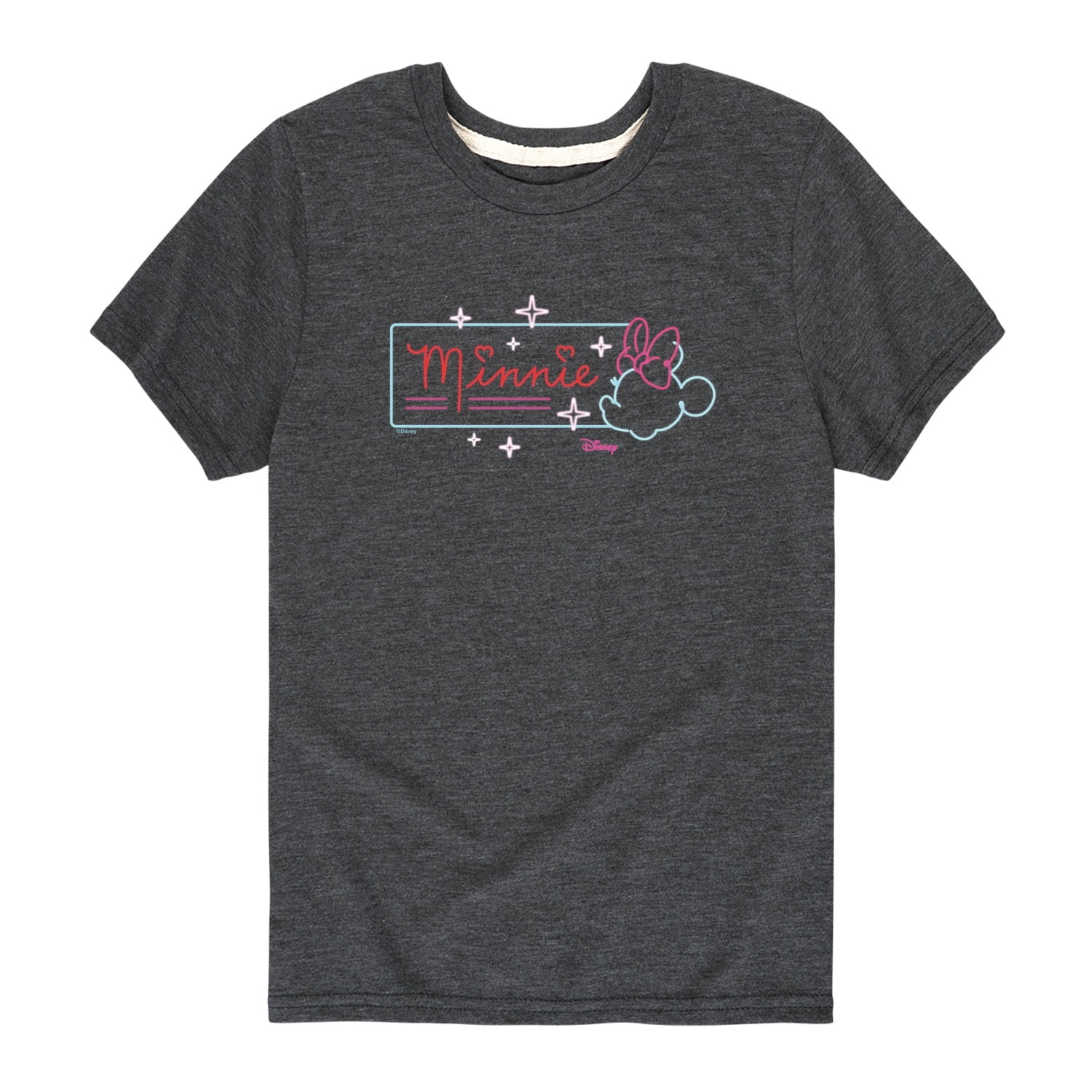 Disney - Minnie Mouse - Neon Highlight - Youth Short Sleeve Graphic T ...