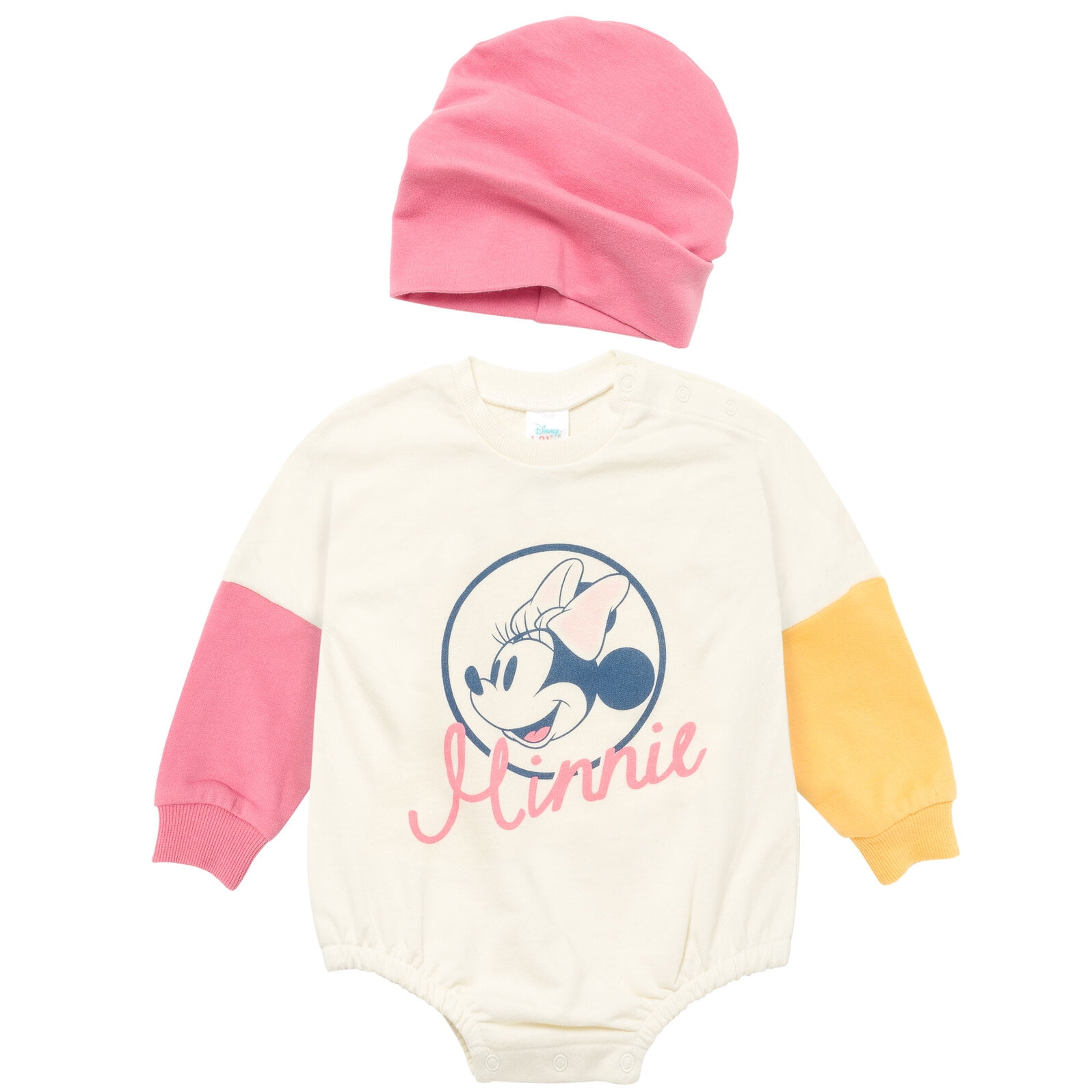 Disney Minnie Mouse Newborn Oversized Bodysuit and Hat, Unisex, French ...