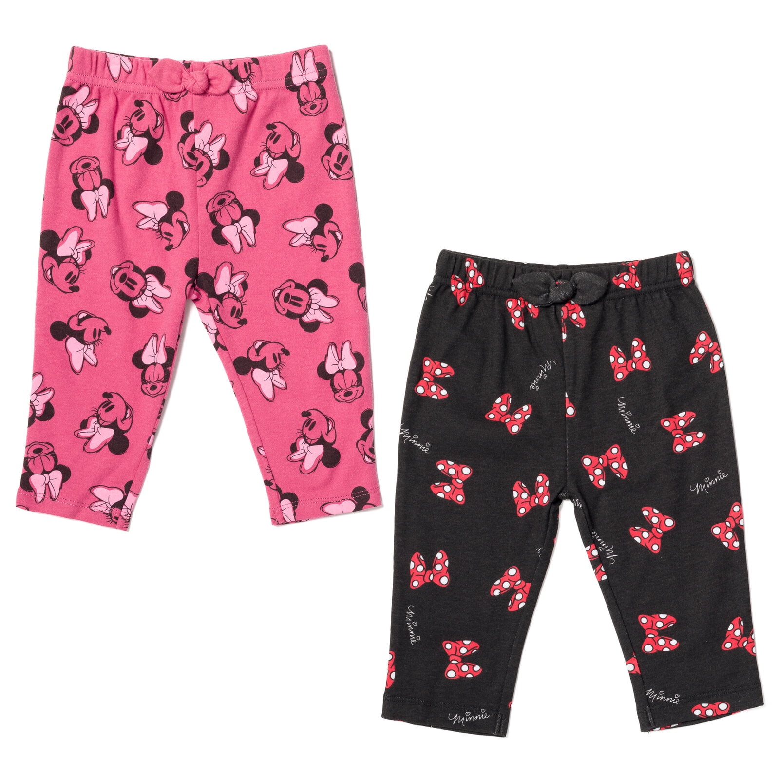 Disney Minnie Mouse Newborn Baby Girls 2 Pack Pants Newborn to Infant ...
