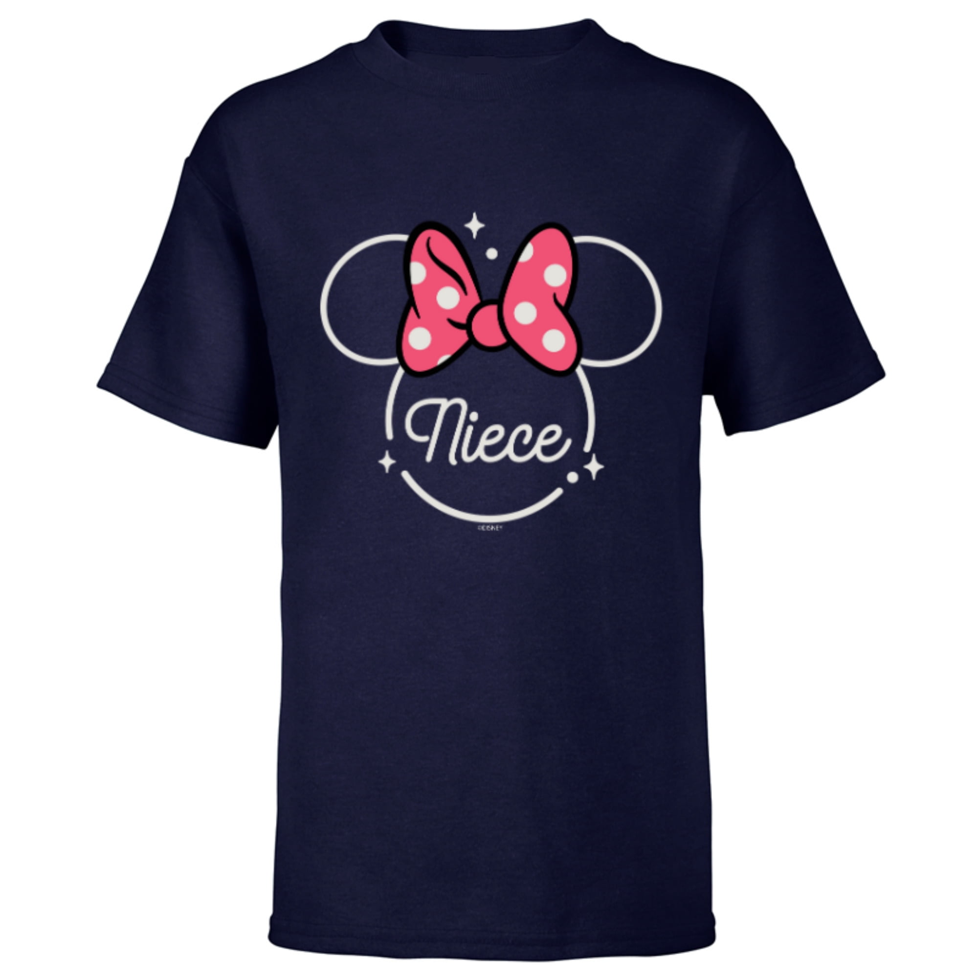 Disney Minnie Mouse Niece Head Icon Magic Family Trip- Short Sleeve T ...