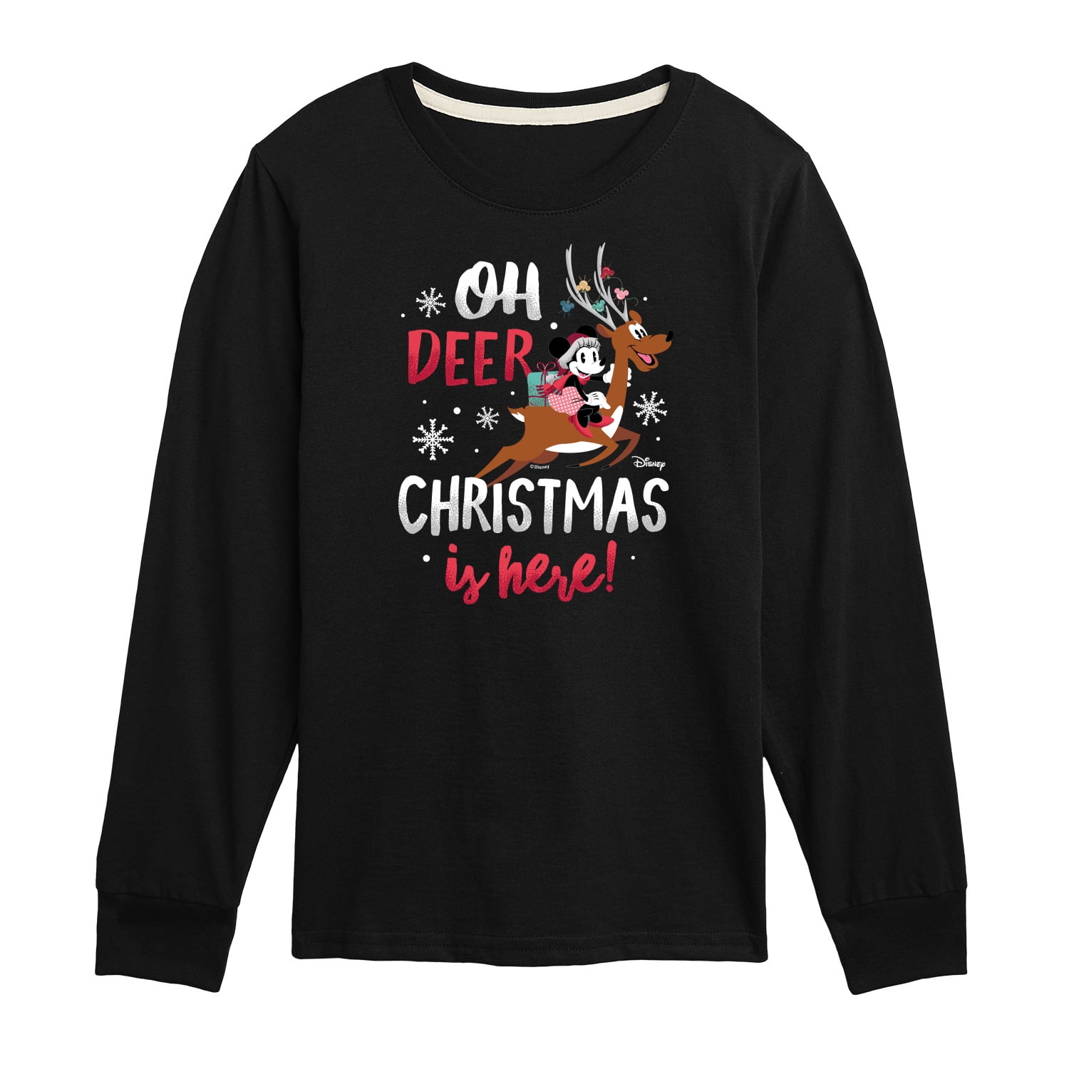 Disney - Minnie Mouse Oh Deer Christmas Is Here - Toddler & Youth Long ...