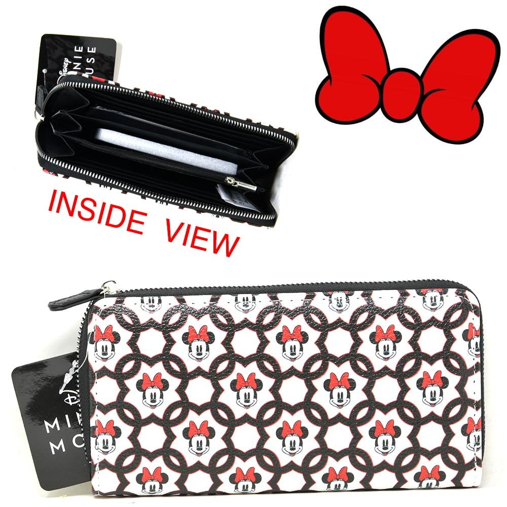 Disney 1 Zipper, 8 Card Female Minnie Mouse Wallet for Kids - Walmart.com