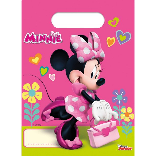 Disney Minnie Mouse Party Bags (Pack of 6) - Walmart Business Supplies