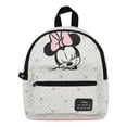 Disney Minnie Mouse Patch 10.6" White Mini Backpack - Walmart.com