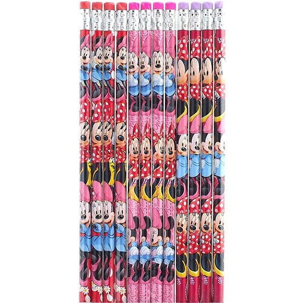 Disney Minnie Mouse Pencils, #2 HB Lead, Assorted Colors, Drawing ...