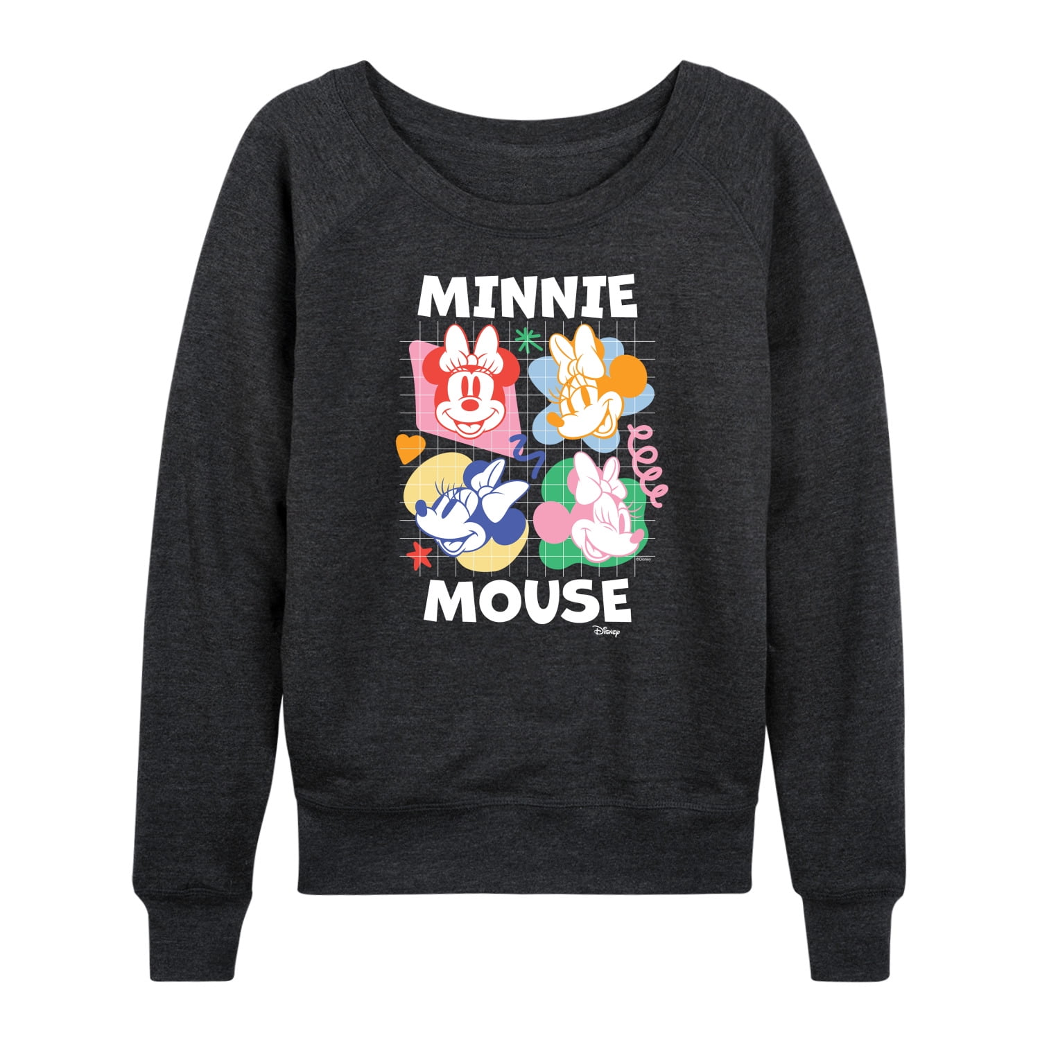 Disney - Minnie Mouse - Photo Grid - Women's Lightweight French Terry ...