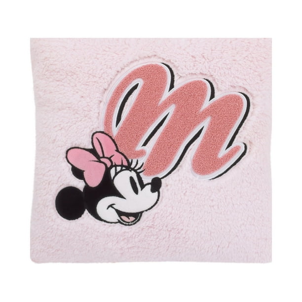 Disney Minnie Mouse Pink, Black, and White Plush Decor Sherpa Toddler ...