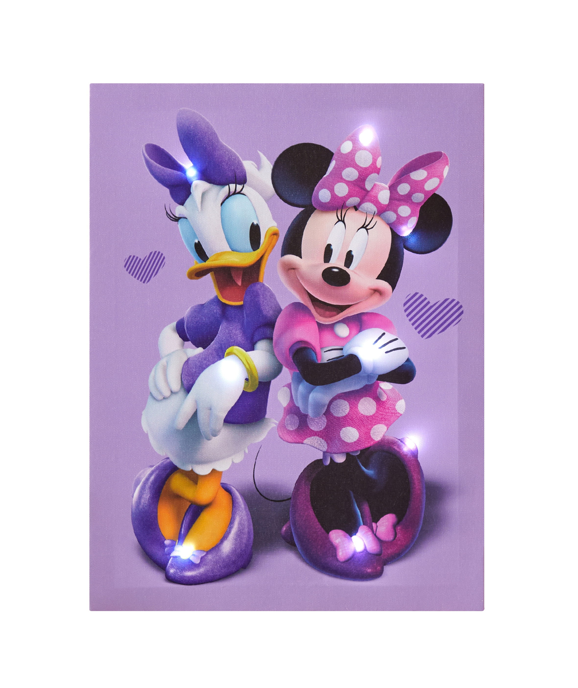 Disney Minnie Mouse Pink LED Canvas Art for Children's Room Décor ...