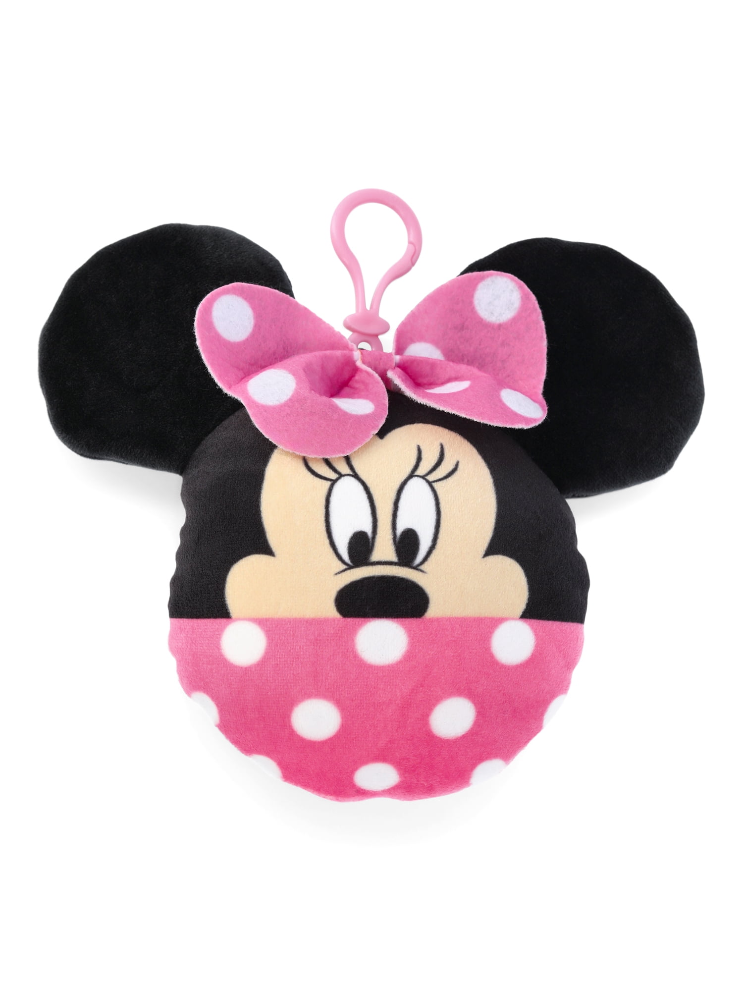 Disney Minnie Mouse Plush Key Fob with Zip Pocket, Pink - Walmart.com
