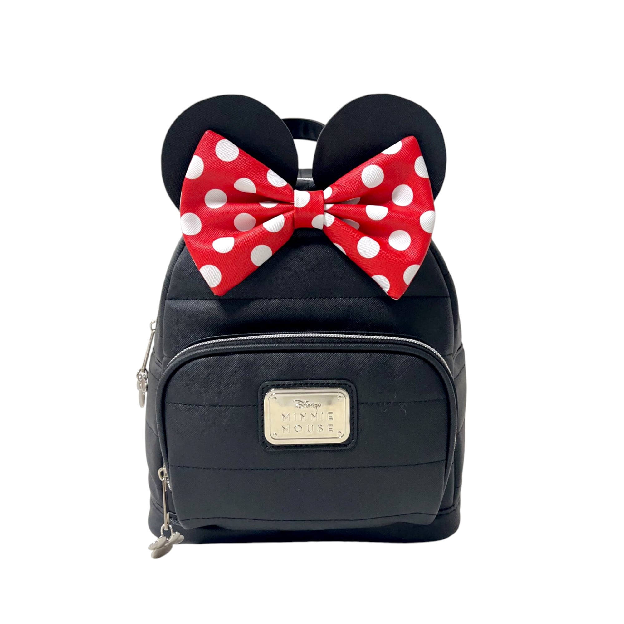 Disney Minnie Mouse Polka Dot Bow Women's Mini Backpack, Black ...