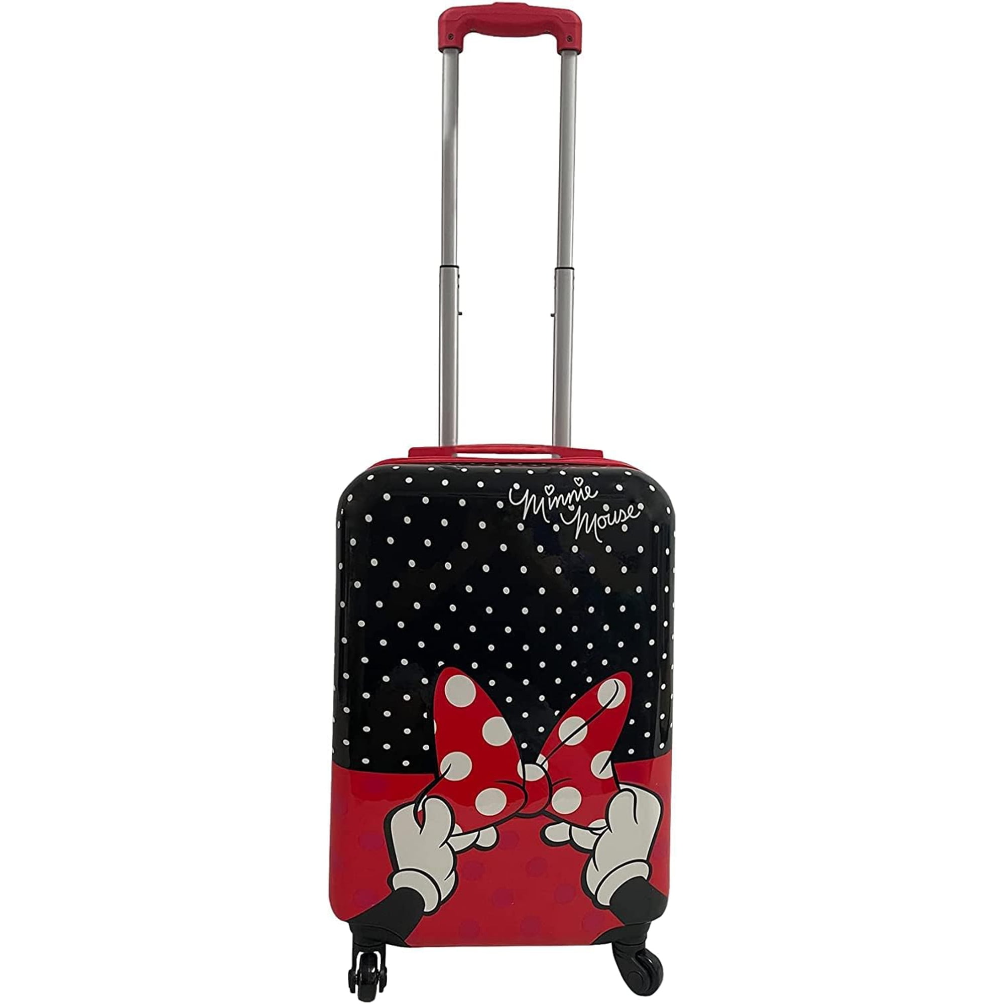 Disney Minnie Mouse Polka Dot Hardside 20" ABS 360 Spinner Luggage ...