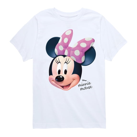 Disney - Minnie Mouse Portrait - Youth Boys Short Sleeve Graphic T ...