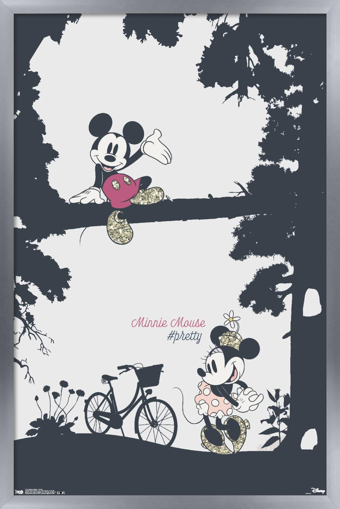 Disney Minnie Mouse - Pretty Wall Poster, 22.375" x 34", Framed ...