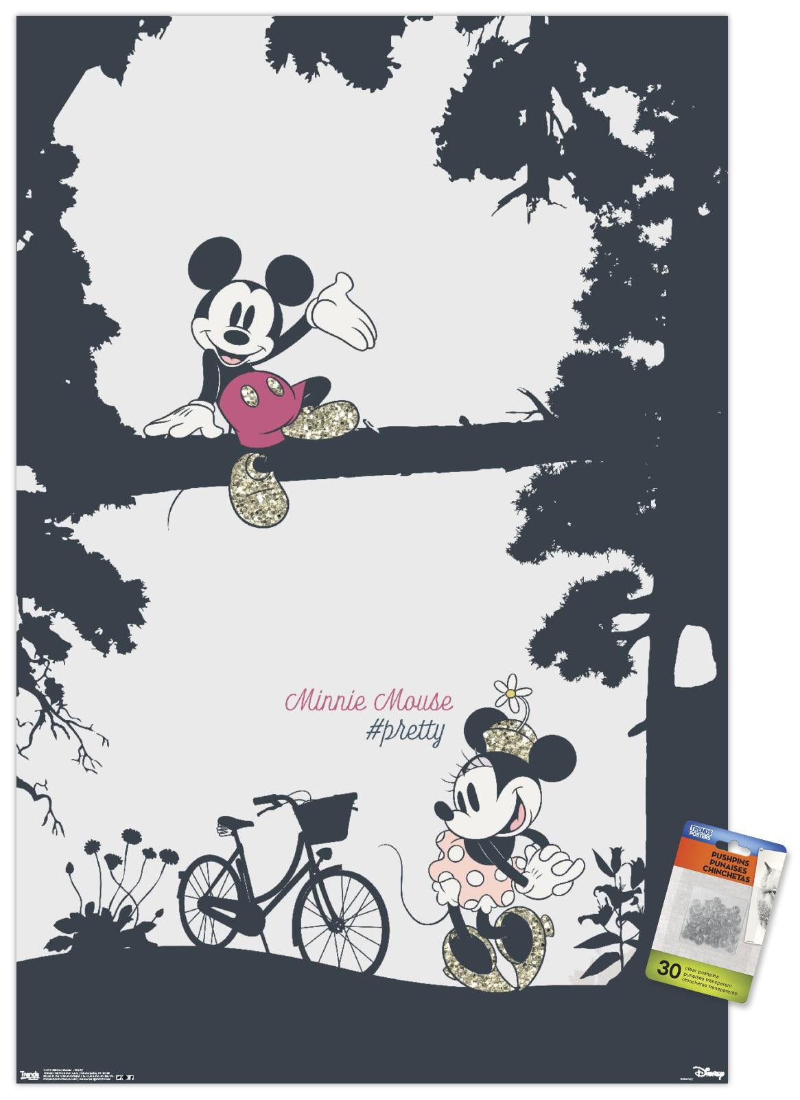 Disney Minnie Mouse - Pretty Wall Poster with Push Pins, 22.375" x 34 ...