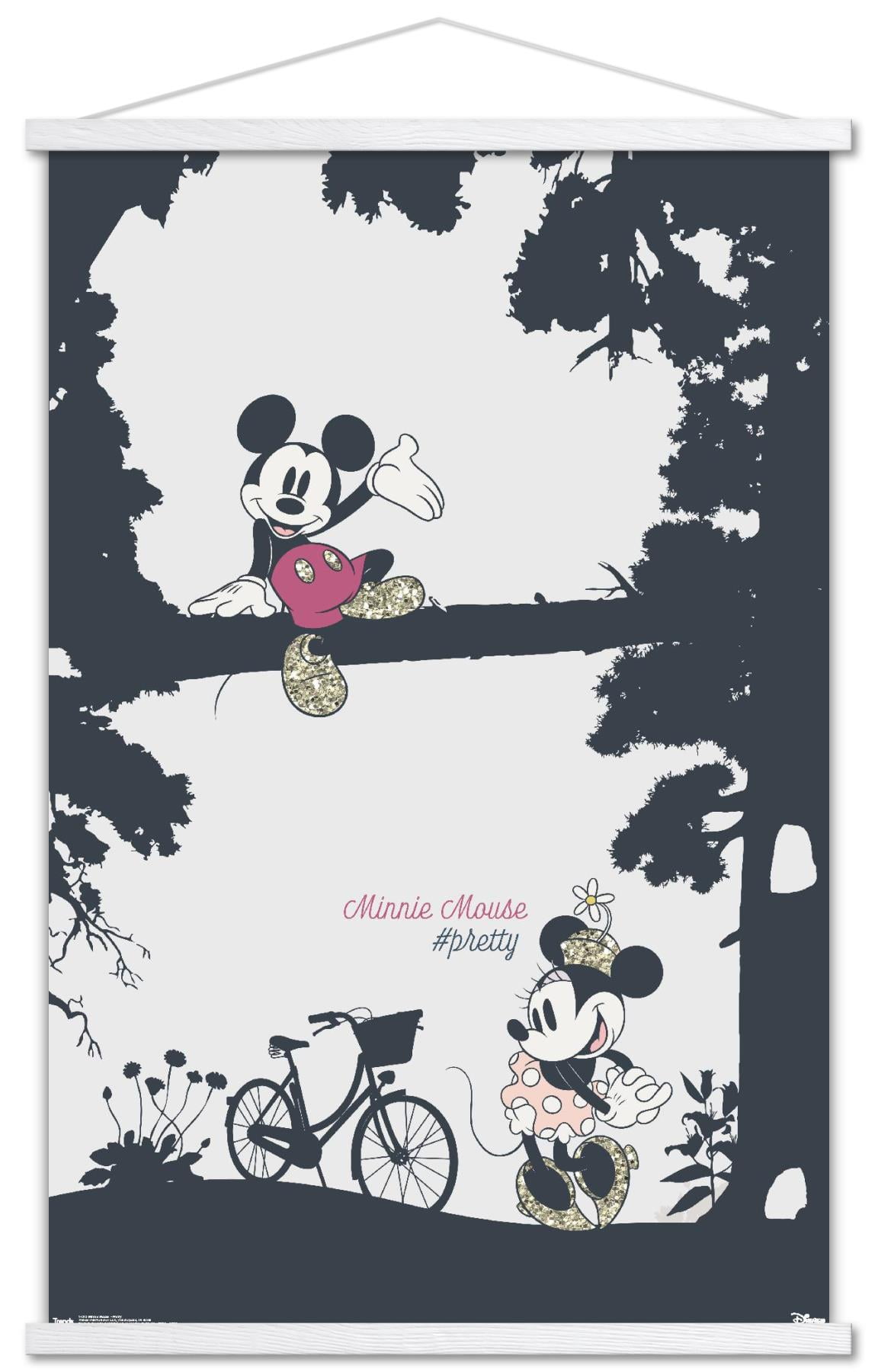 Disney Minnie Mouse - Pretty Wall Poster with Wooden Magnetic Frame, 22 ...