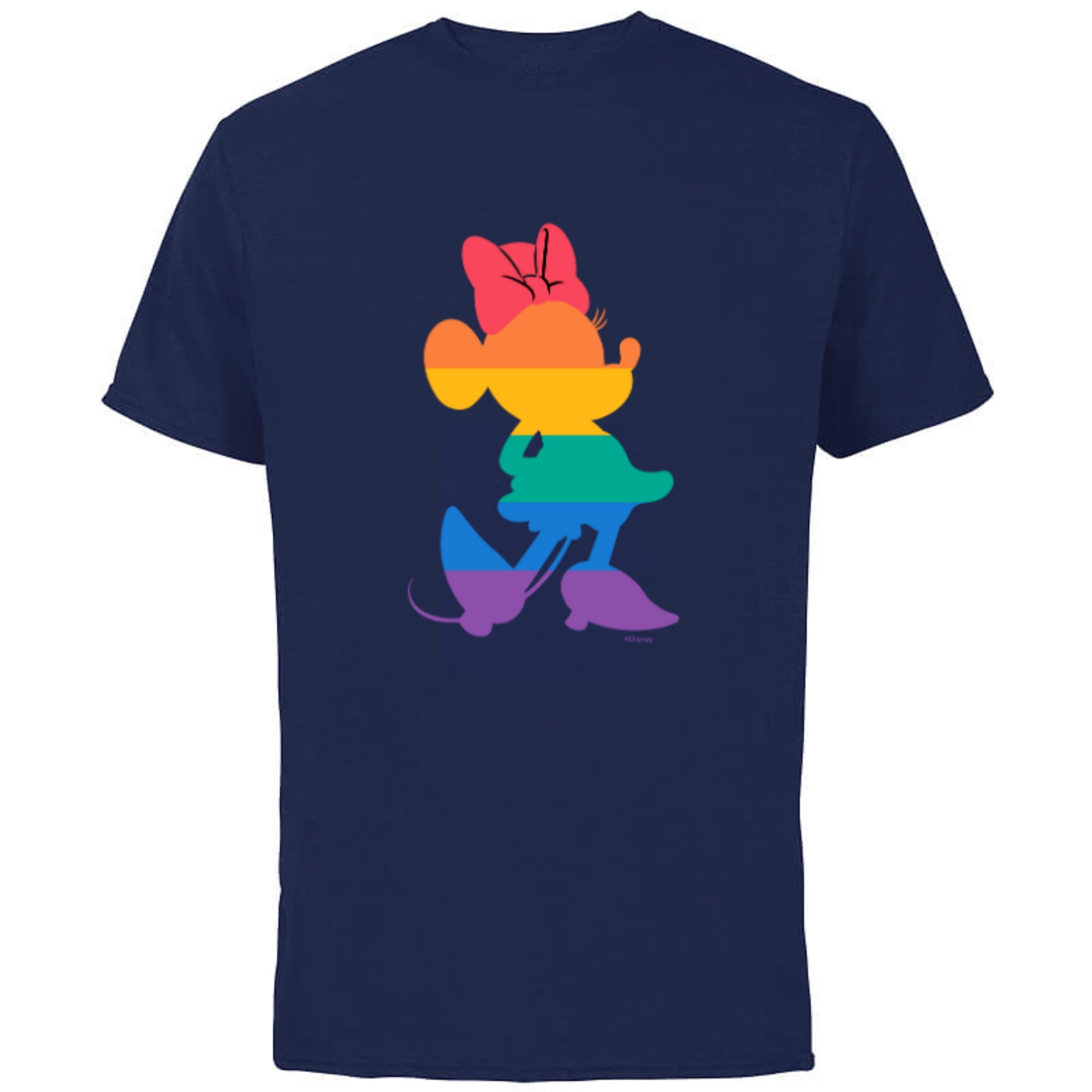 Disney Minnie Mouse Pride Classic Pose Rainbow Icon Fill - Short Sleeve ...