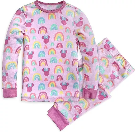 Disney Minnie Mouse Rainbow PJ PALS for Girls, Size 10 - Walmart.com