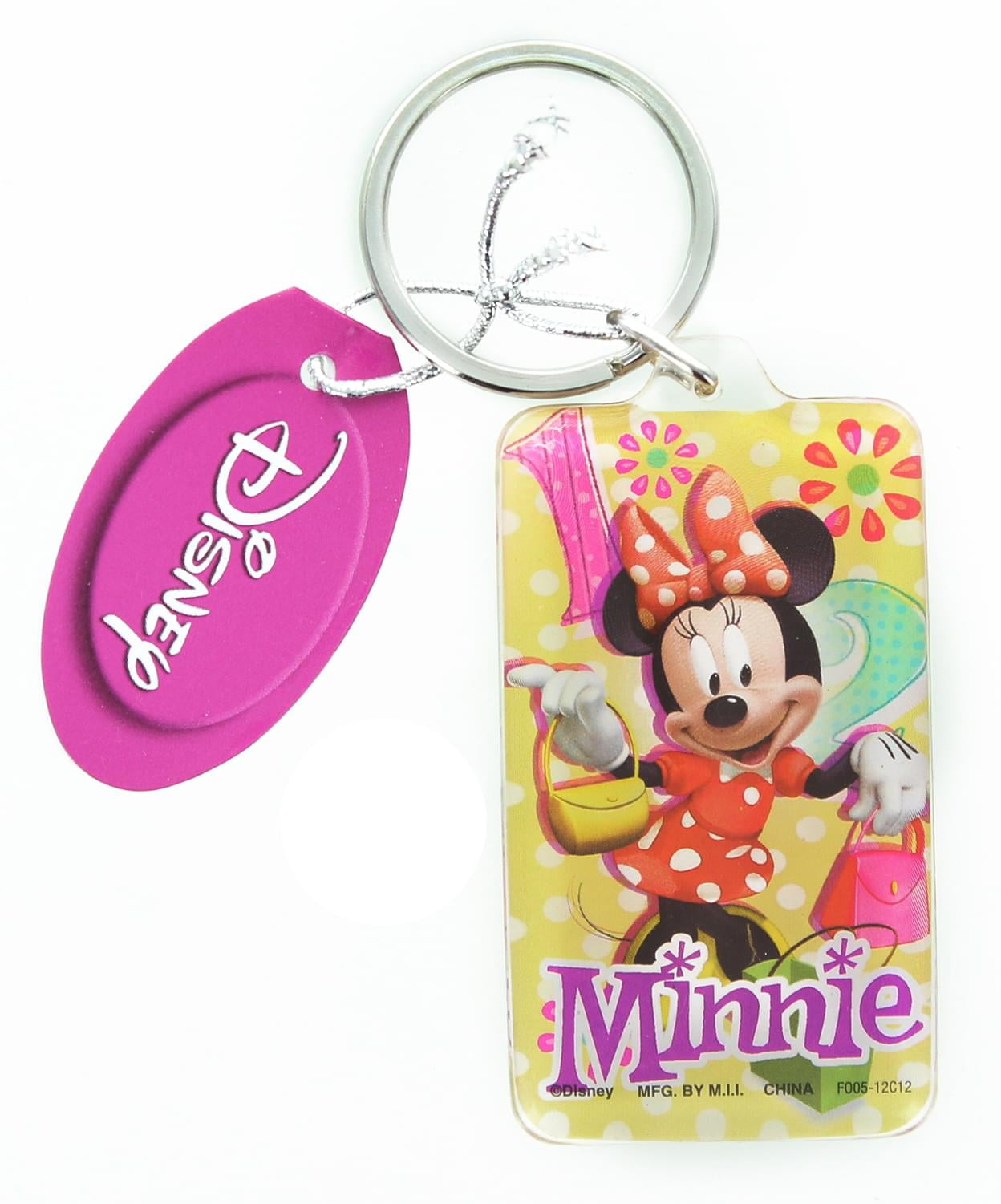 Disney Minnie Mouse Rectangular Lucite Key Ring - Walmart.com